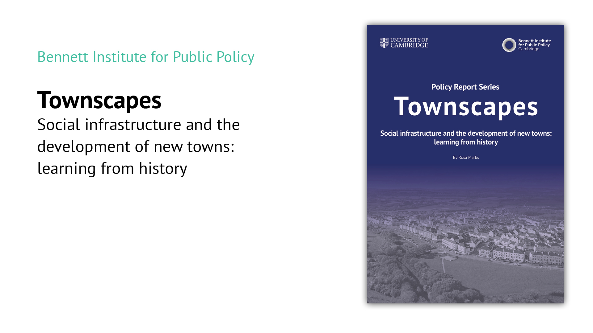 Townscapes: Social infrastructure and the development of new towns ...