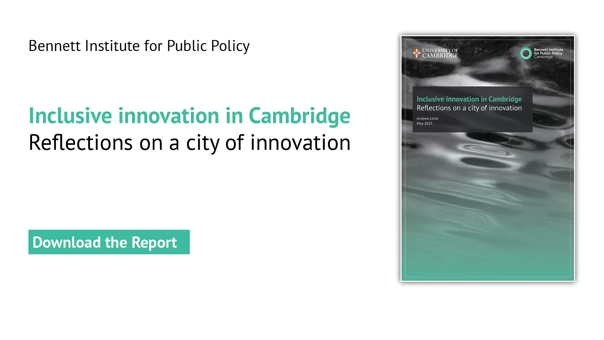 Inclusive innovation in Cambridge: reflections on a city of innovation - Bennett School of ...